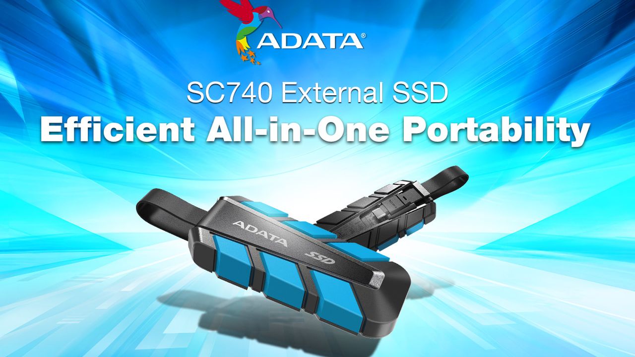 ADATA выпустил защищенный внешний SSD SC740