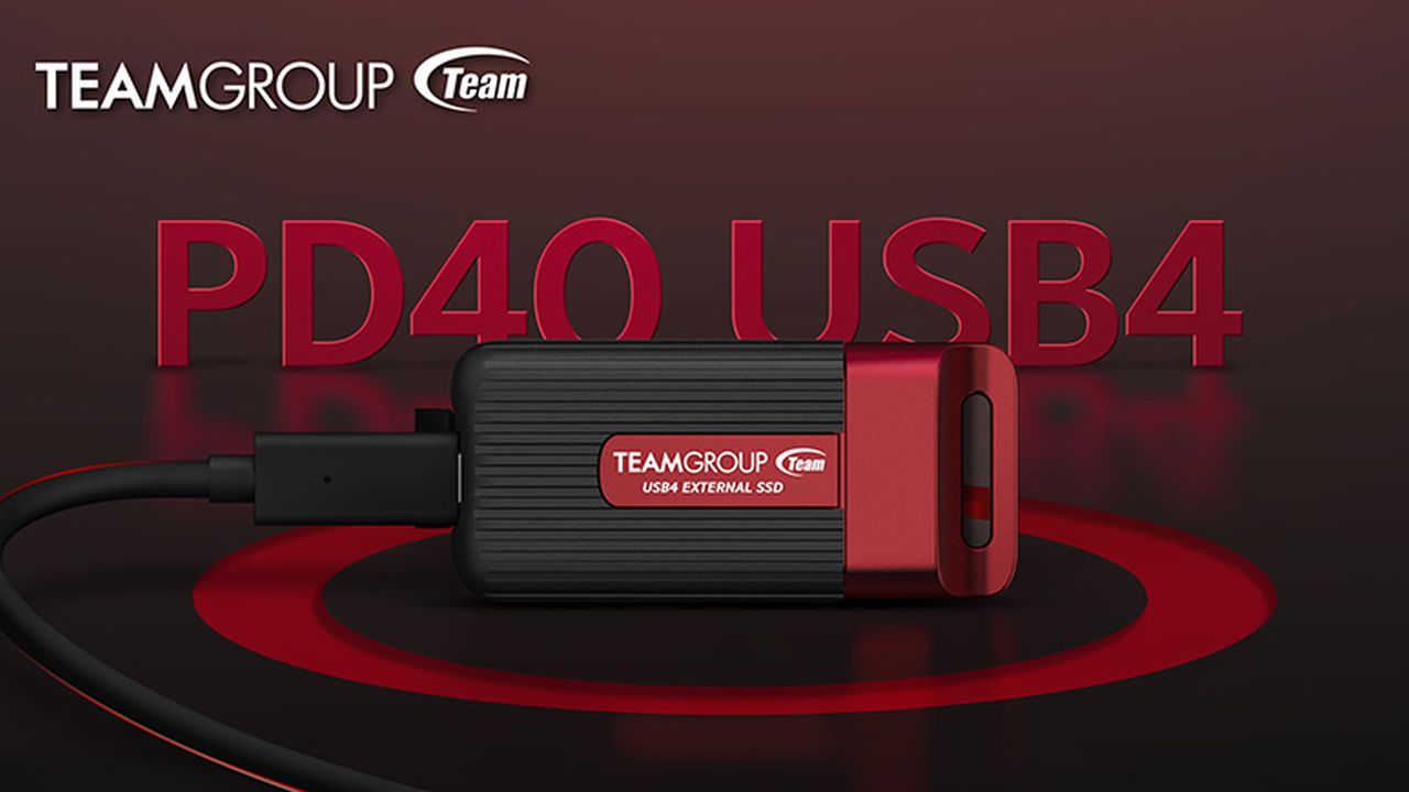 TEAMGROUP выпускает миниатюрный внешний SSD PD40